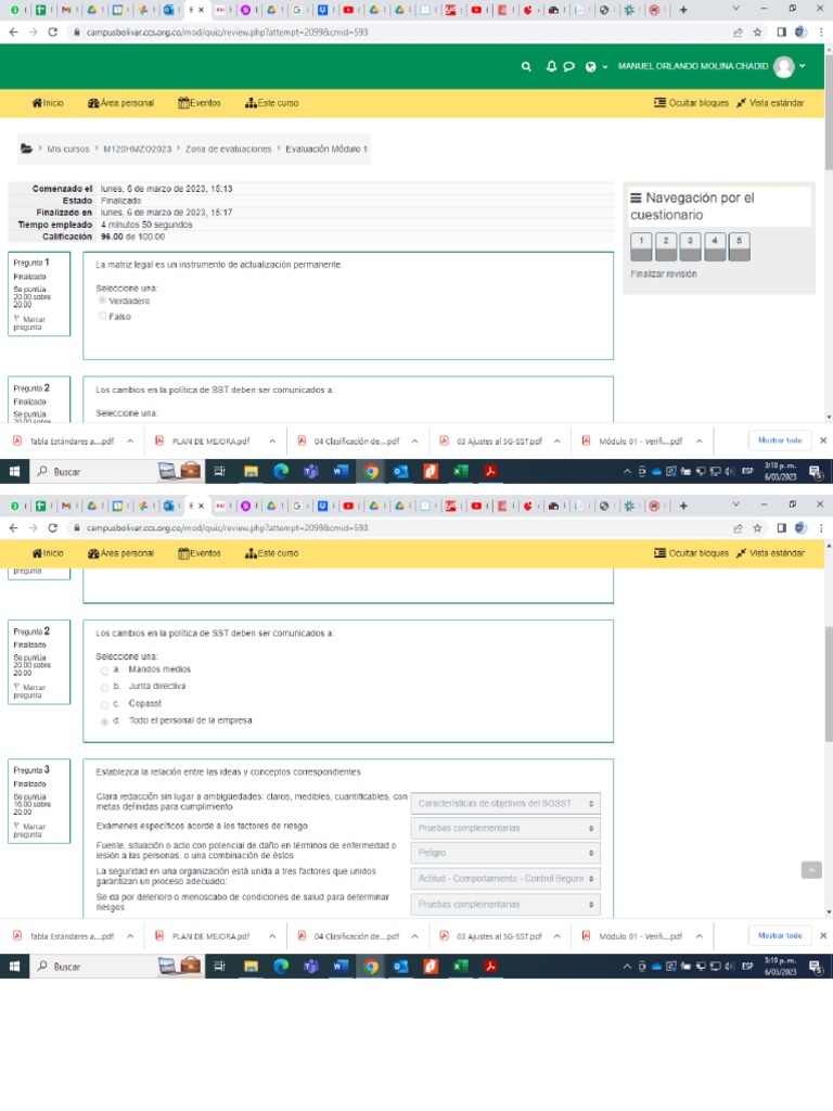 Evaluacion Modulo 1 20 Horas | PDF