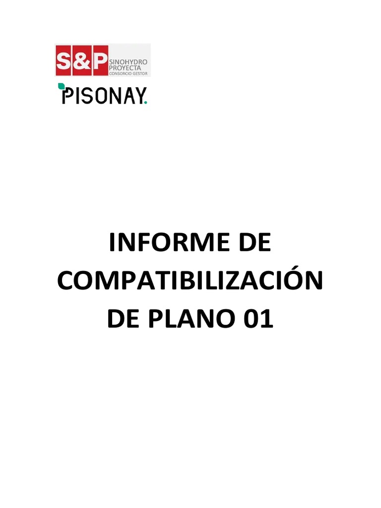 Informe de Compatibilización de Plano 01 | PDF