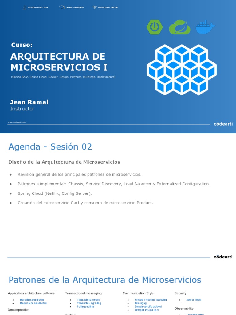 S02-Diseño de La Arquitectura de Microservicios | PDF | Systems Architecture | Computer Networking