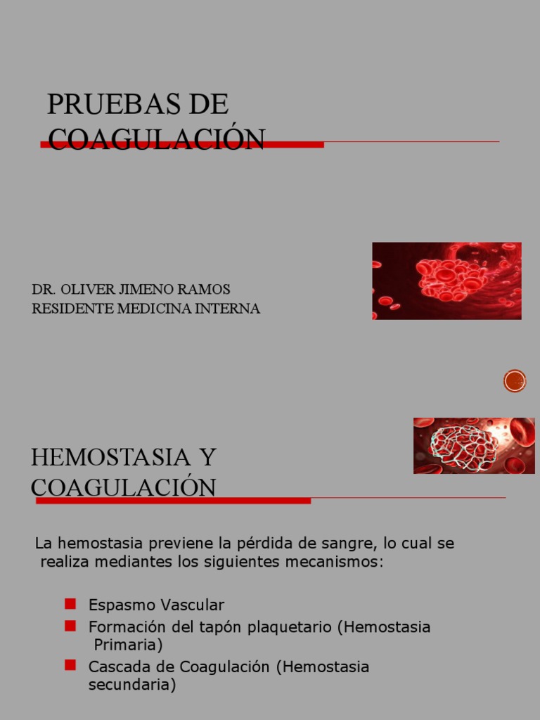 Coagulograma | Descargar gratis PDF | Coagulación | Hemostasia