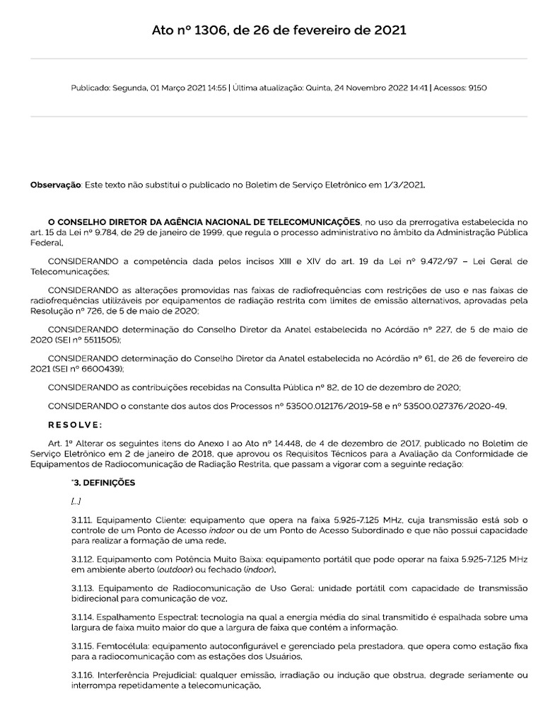 Ato 1306 | PDF