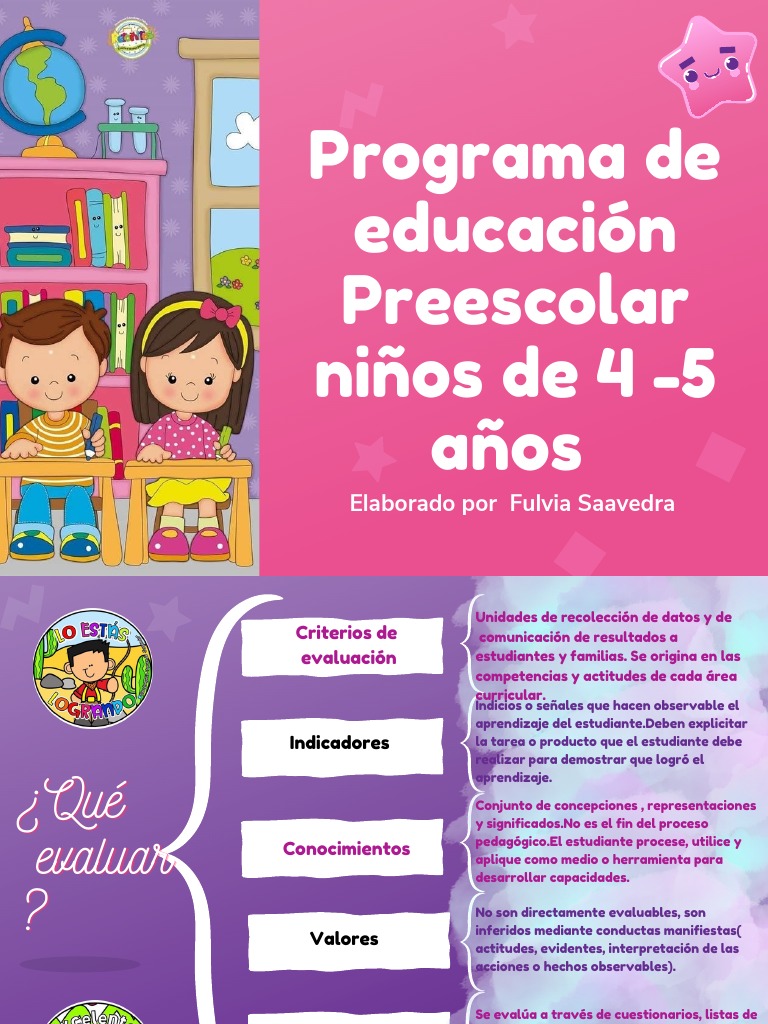Programa de Educación Preescolar Panamá | PDF | Educación de la primera ...