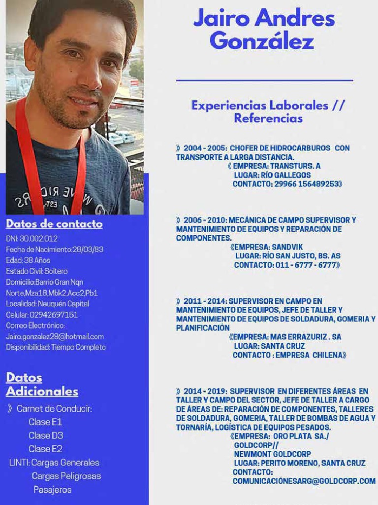 CV Jairo Gonzalez (1) - 1 | PDF