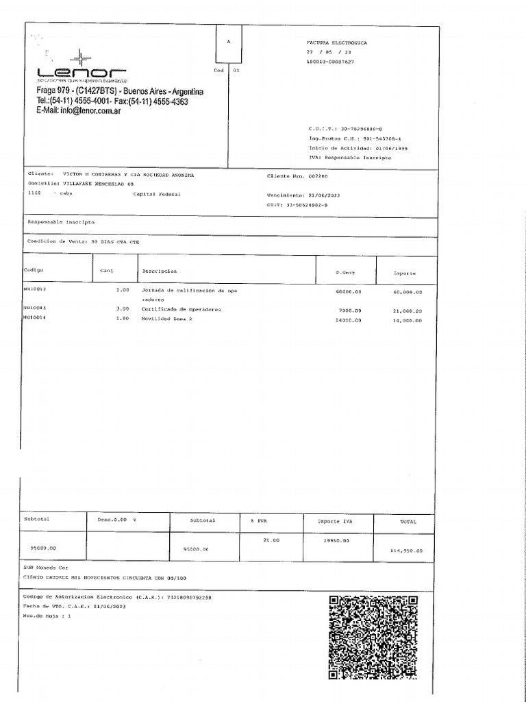 Remito para Facturacion de Servicio | PDF