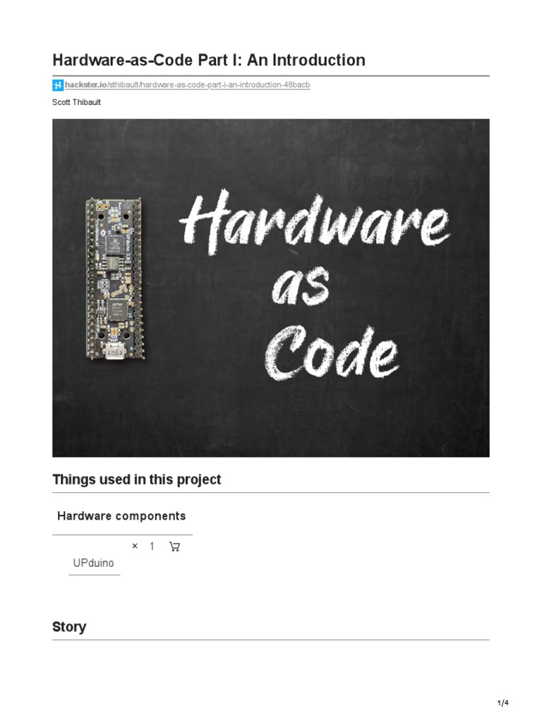 Hackster - io-Hardware-as-Code Part I An Introduction | PDF | Central Processing Unit ...