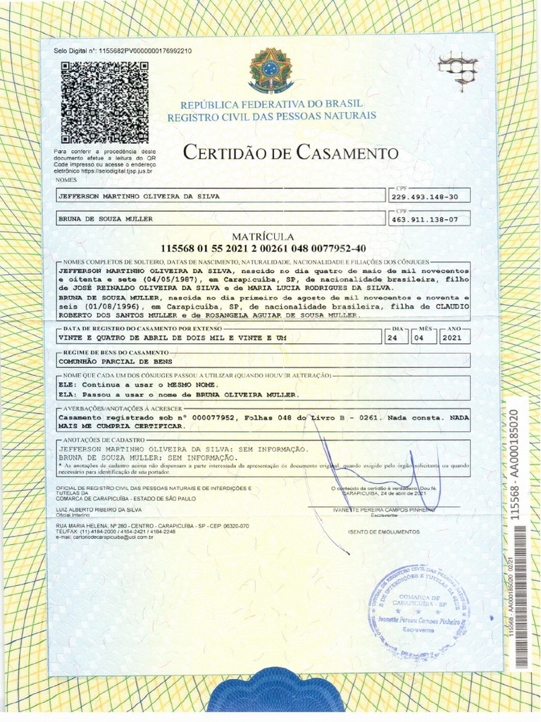 Como Emitir A Certidao Da Escritura Da Convencao Antenupcial