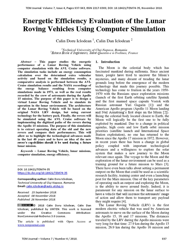 TemJournalNovember2018 937 943 | PDF | Apollo Program | Moon