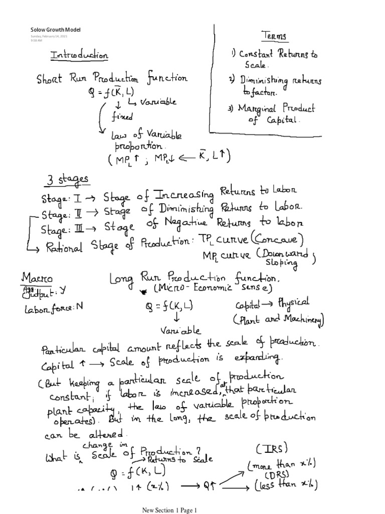 Solow Growth Model 1 | PDF Solow Growth Model 1 | PDF