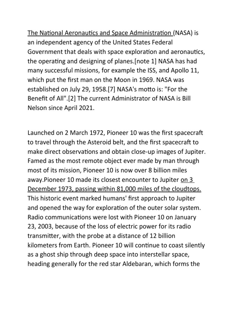Nasa | PDF