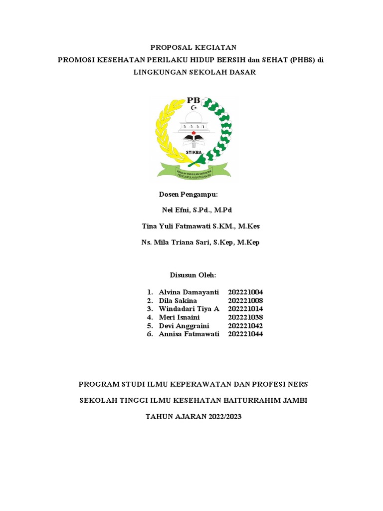 Proposal Kegiatan Promosi Kesehatan Peri | PDF
