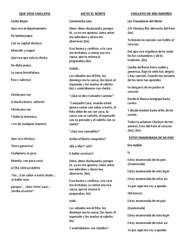 Canciones Letra | PDF