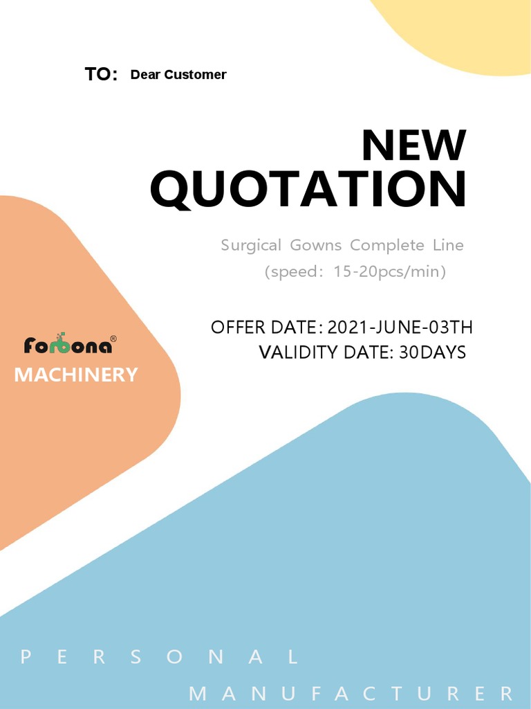 Forbona surgical gowns making machine | PDF | Welding | Construction