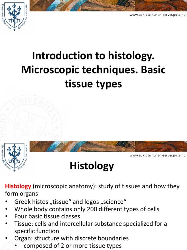 Histology 01 02 Pdf Staining Microscope