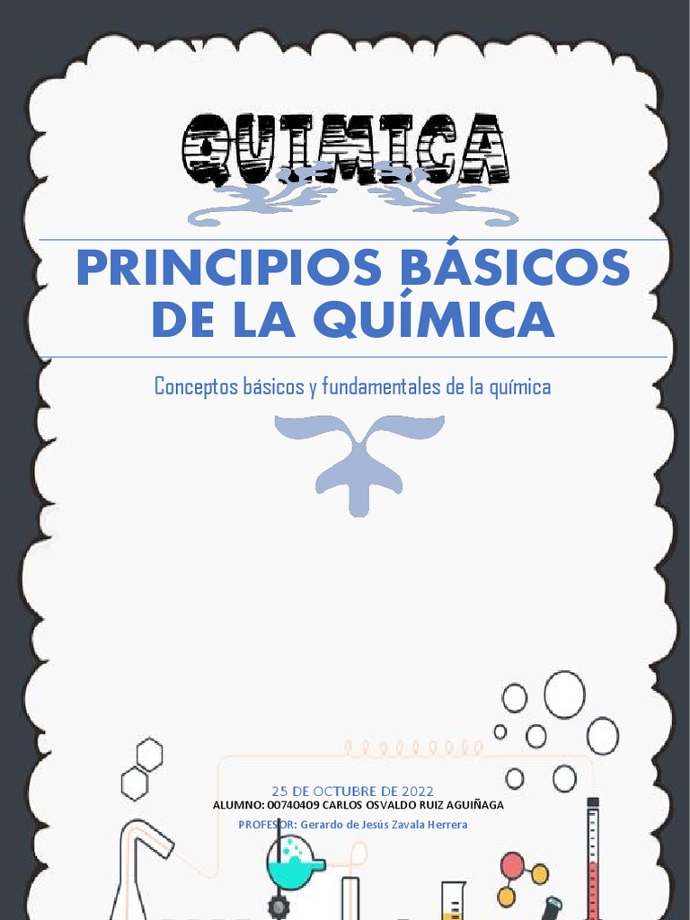 Conseptos Fundamentales de Quimica ENSAYO | PDF