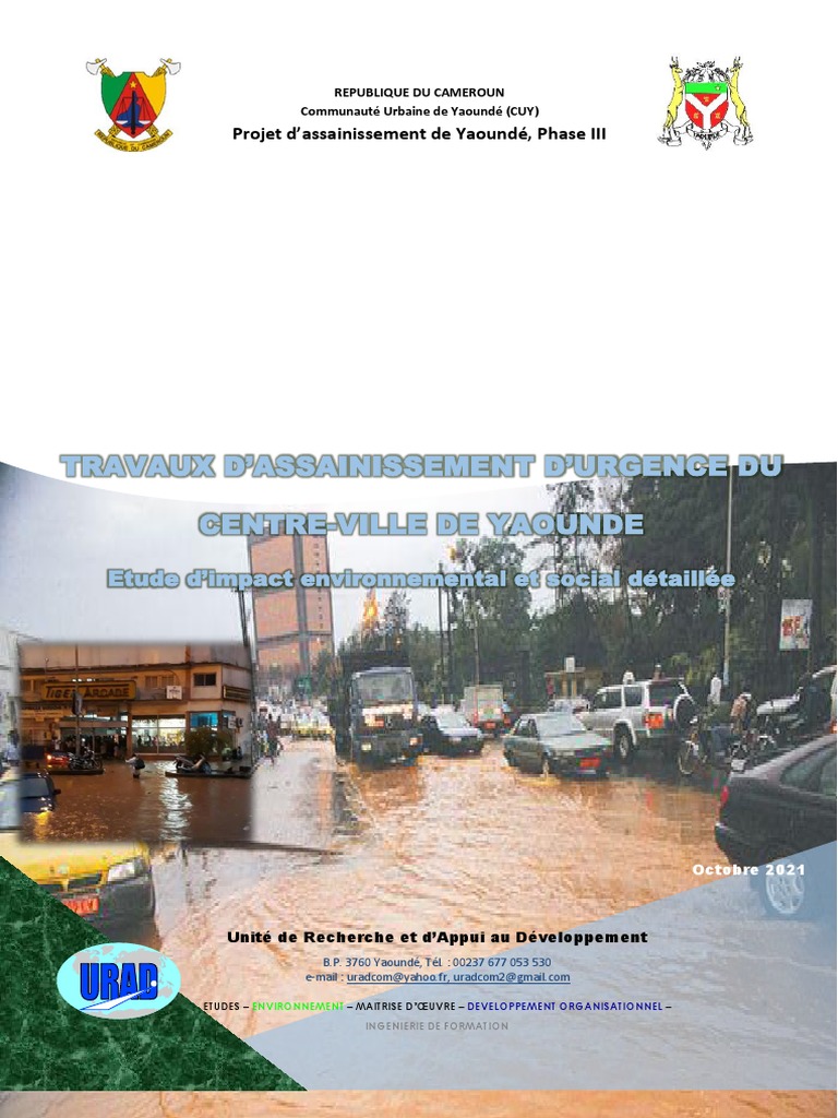 Eies - Projet Dassainissement de Yaounde Phase 3 | PDF | Déchets | Sciences de la terre