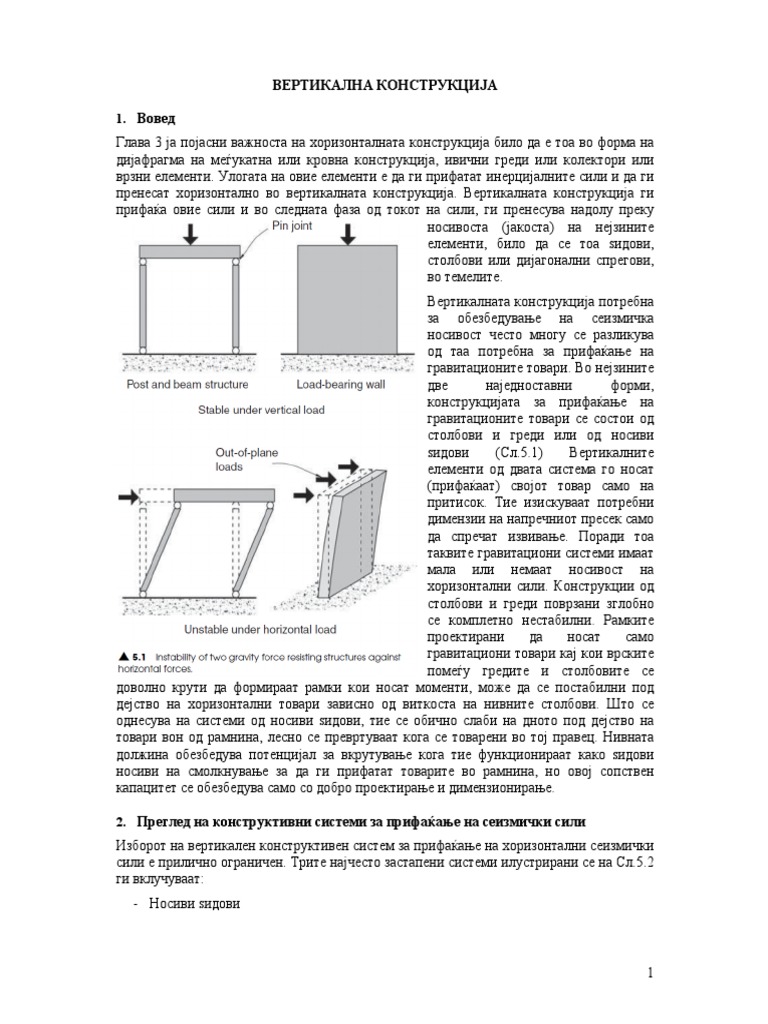 Predavanje-Vertikalna Konstrukcija | PDF