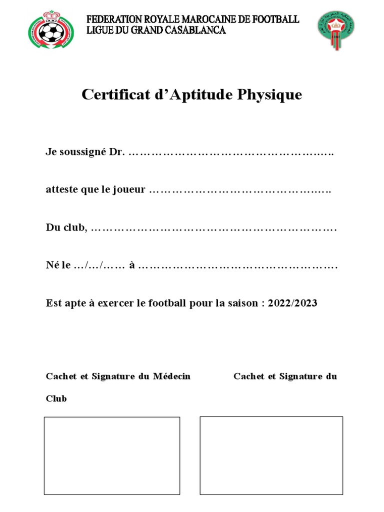 Certificat Physique | PDF