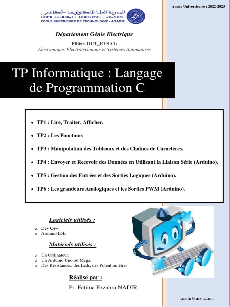 TP2 Langage de Programmation C | PDF | Programmation informatique | Programme informatique