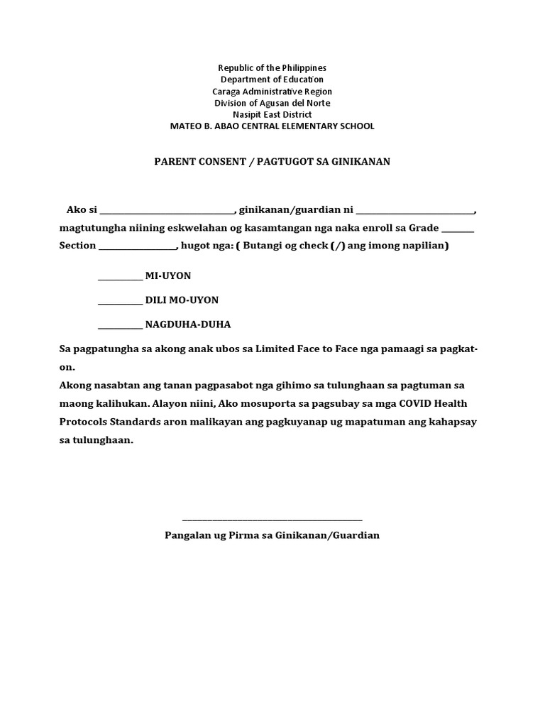 Parent Consent | PDF