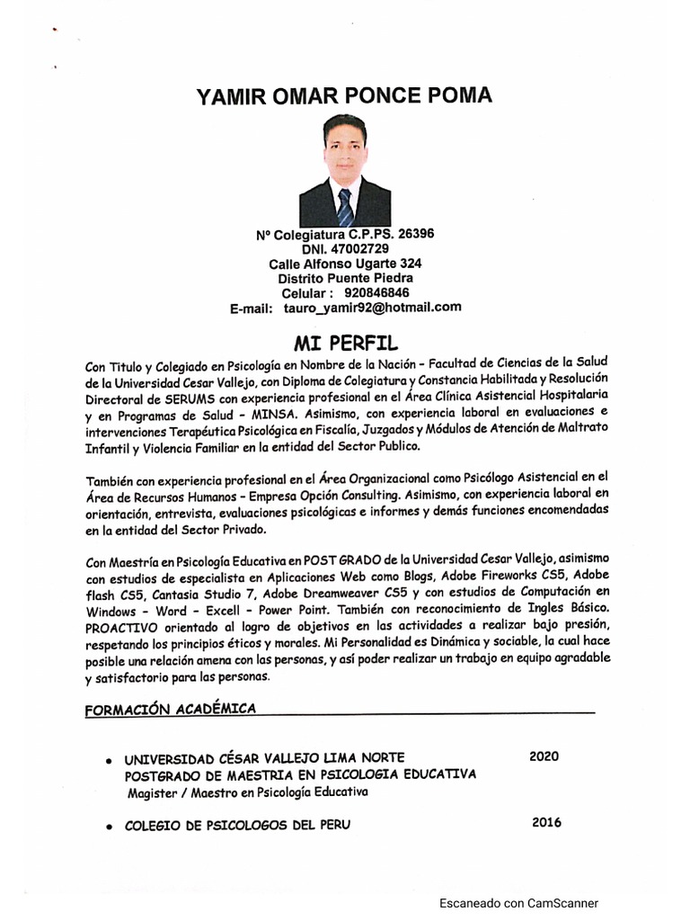 Psic Omar Ponce Poma 01-26-2023 09.12 | PDF