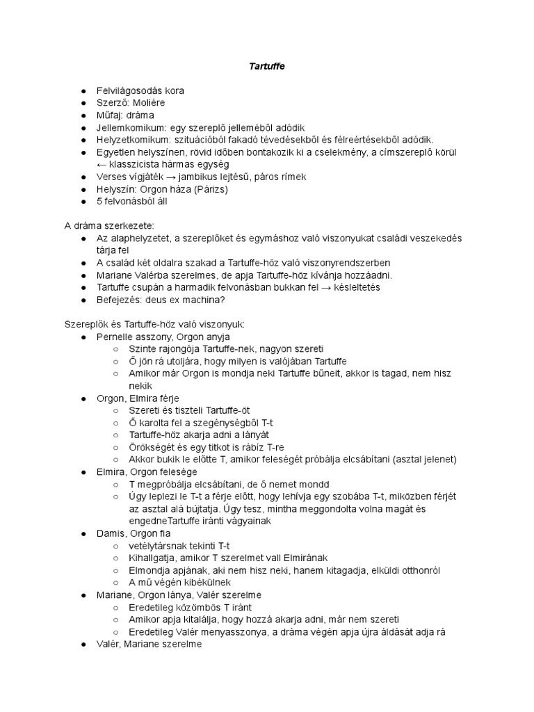 Tartuffe | PDF