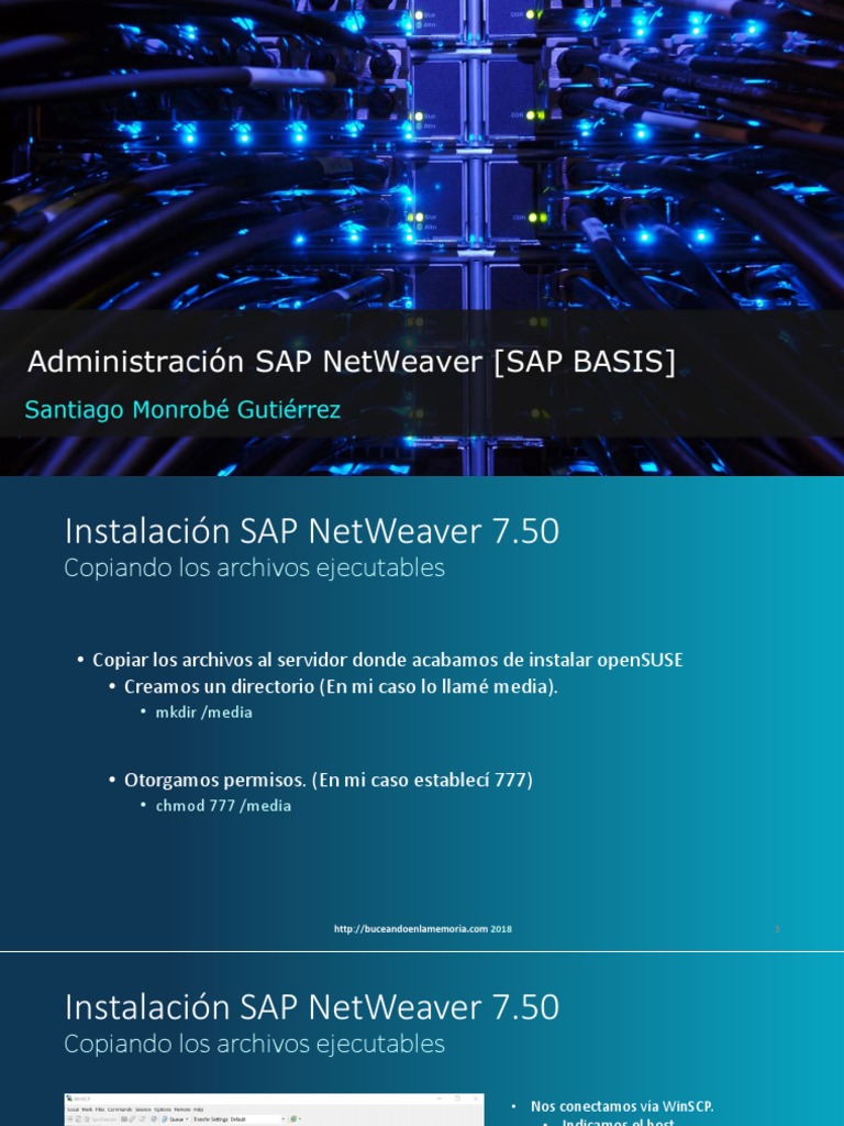 Intalación SAP NetWeaver.pdf | PDF | Archivo de computadora ...