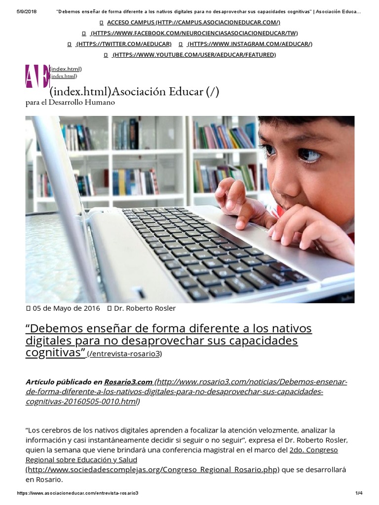 (Index - HTML) Asociación Educar (/) | PDF