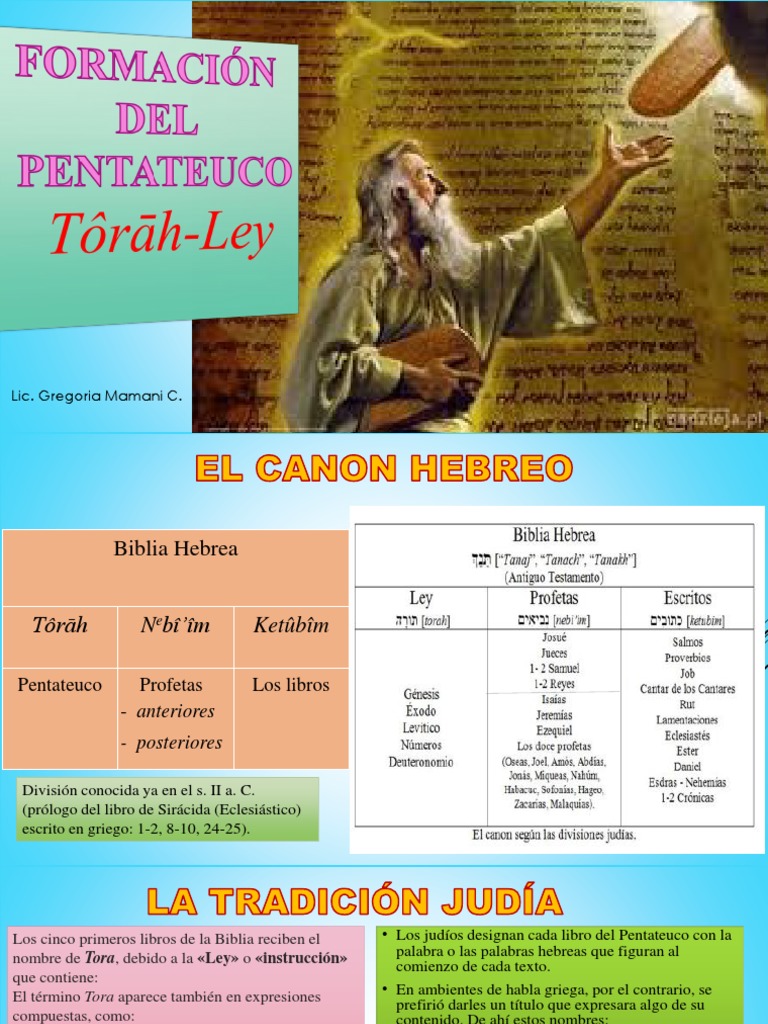Formación Del Pentateuco | PDF | Tora | Libro del éxodo