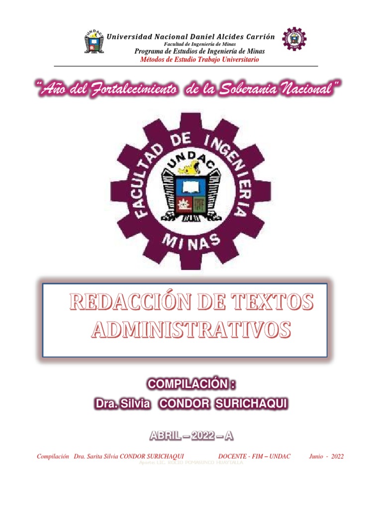 Redacción de Documentos Administrativos - Sarit | PDF