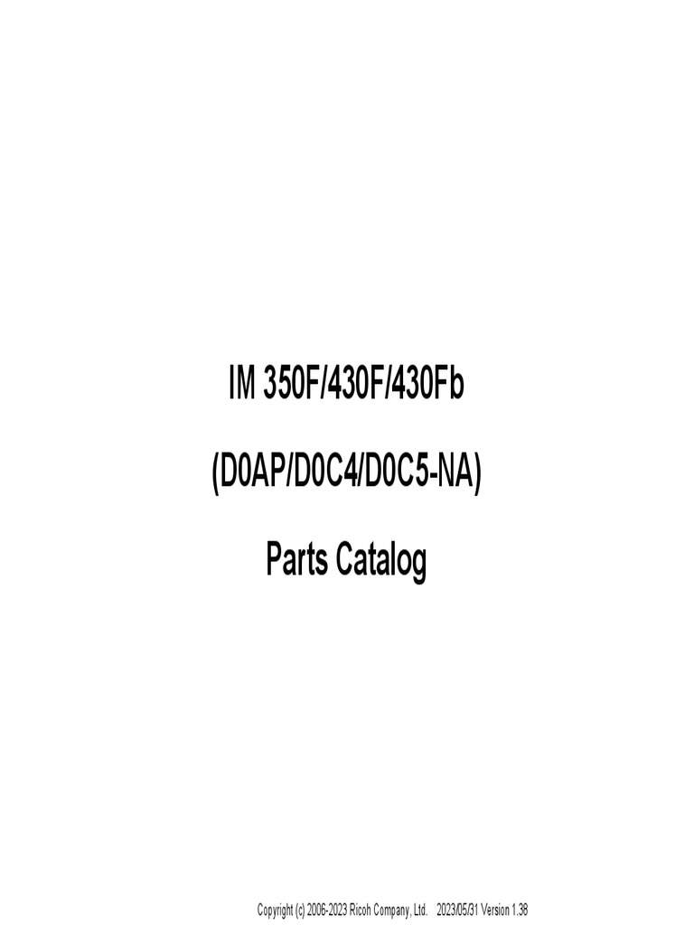 Parts Catalog | PDF | Mechanical Engineering | Manufactured Goods