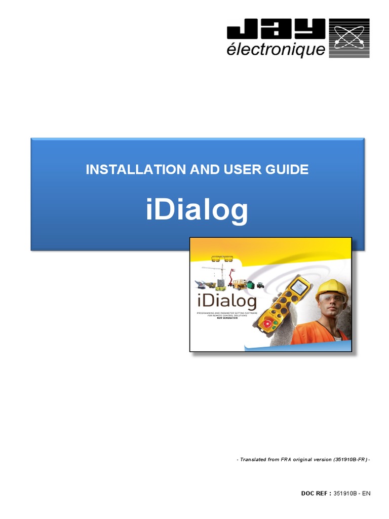 351910B-EN-iDialog Installation and User Guide | PDF | Installation (Computer Programs) | Menu ...