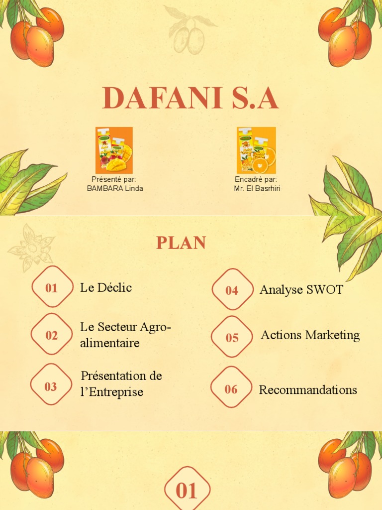 Présentation Dafani BF | PDF | Agriculture | Commercialisation