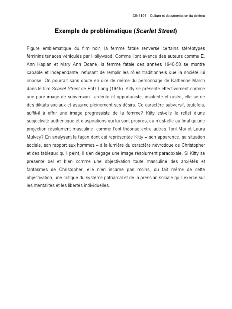 Exemple de Problematique | PDF