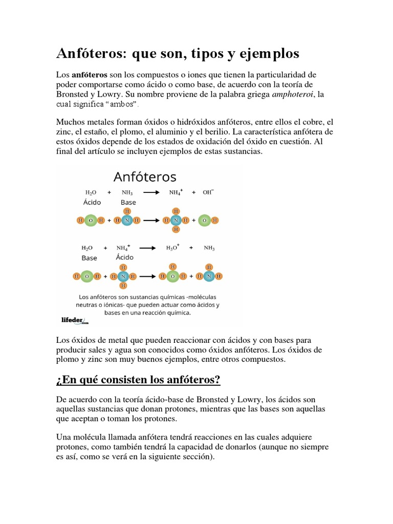 Anfóteros | PDF