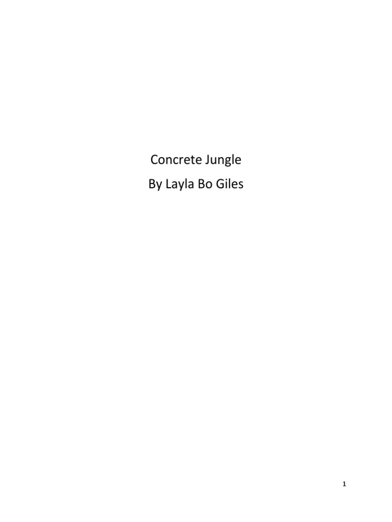 Concrete Jungle: A 1980s Drama Script | PDF