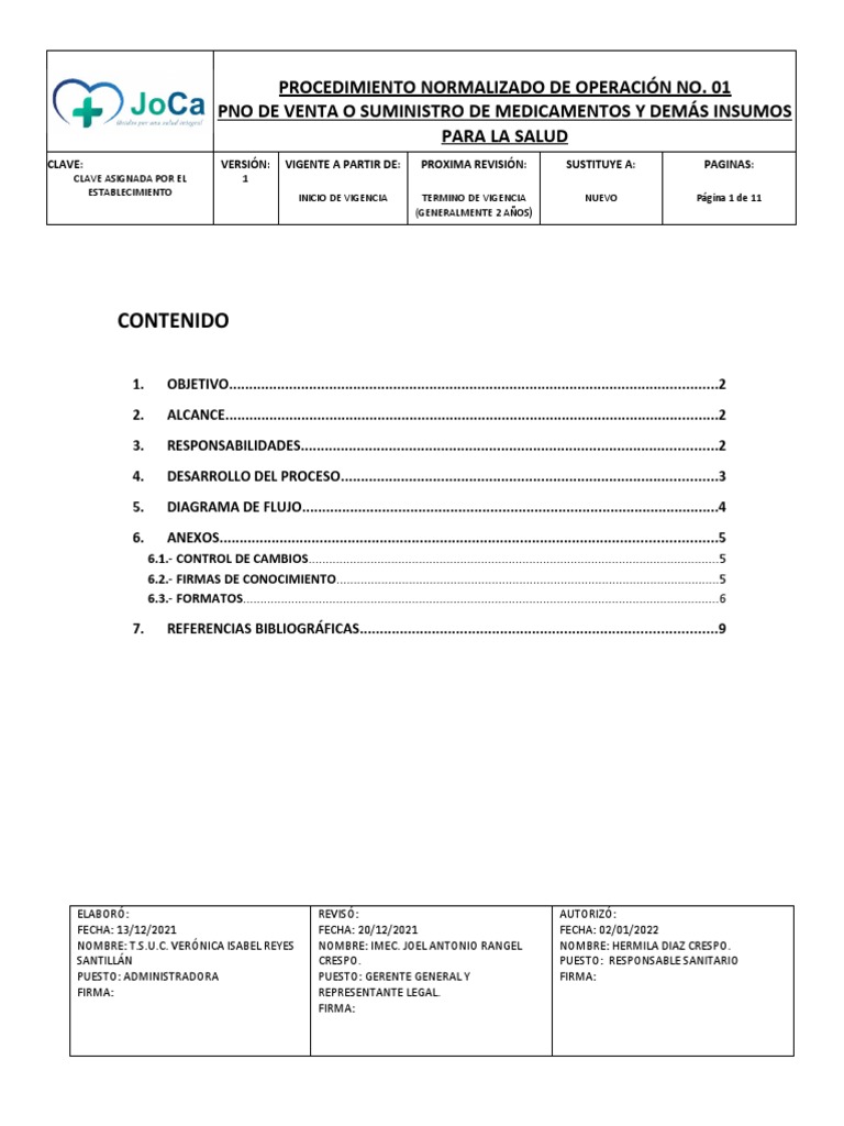 Pno Pno de Venta o Suministro de Medicamentos y Demás Insumos para La Salud | PDF | Finanzas y ...