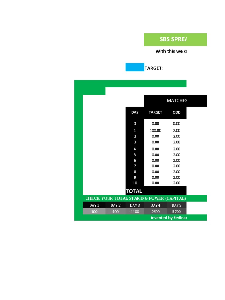 Sbs Spreadsheet | PDF