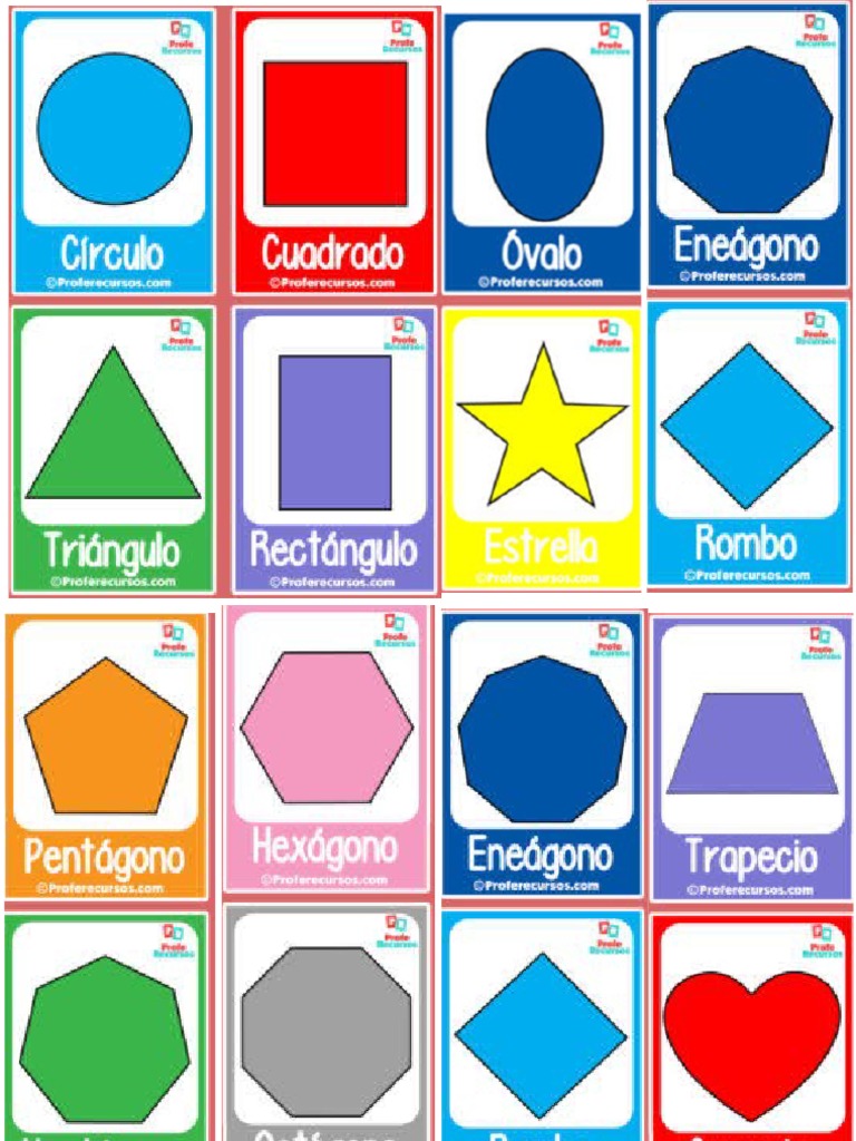 Flashcard de Figuras Geometricas | PDF