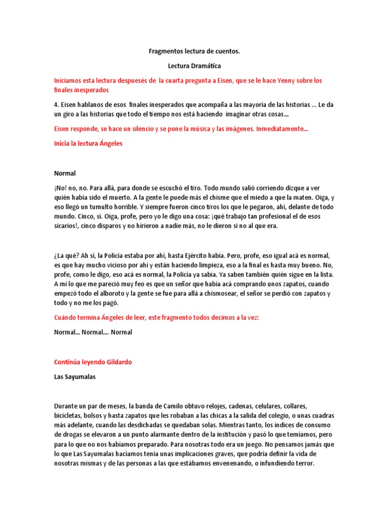 Paso A Paso y Lectura Dramática Presentación Libro Con-Textos | PDF