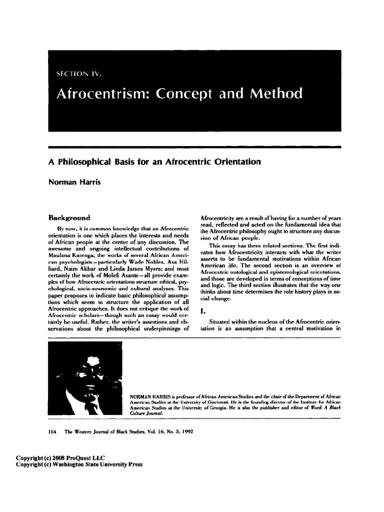Afrocentrism | PDF