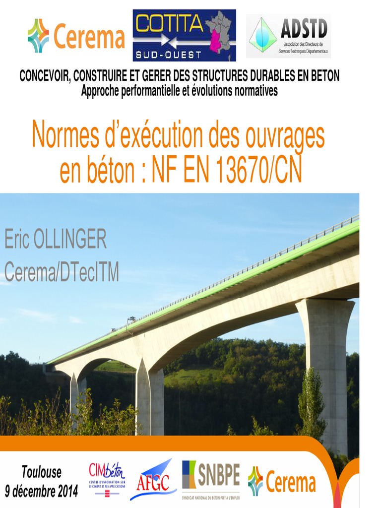 Normes d exécution des ouvrages en béton _ NF EN 13670_CN | PDF