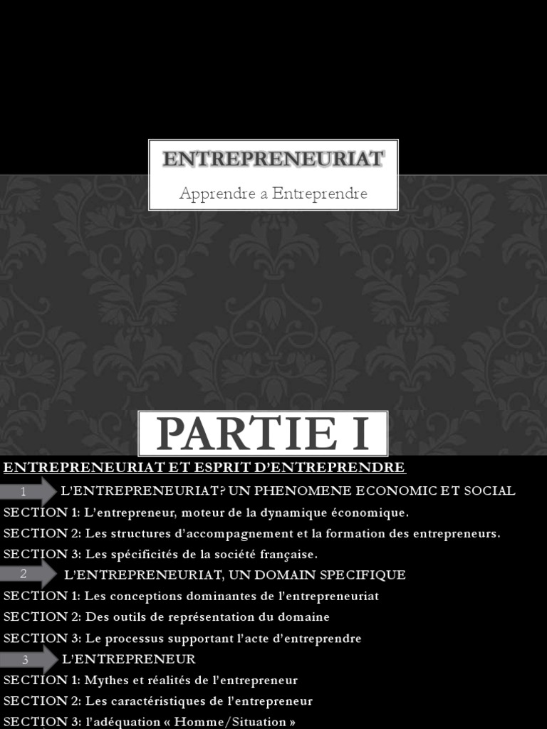 Entrepreneuriat 120205015800 Phpapp01 | PDF