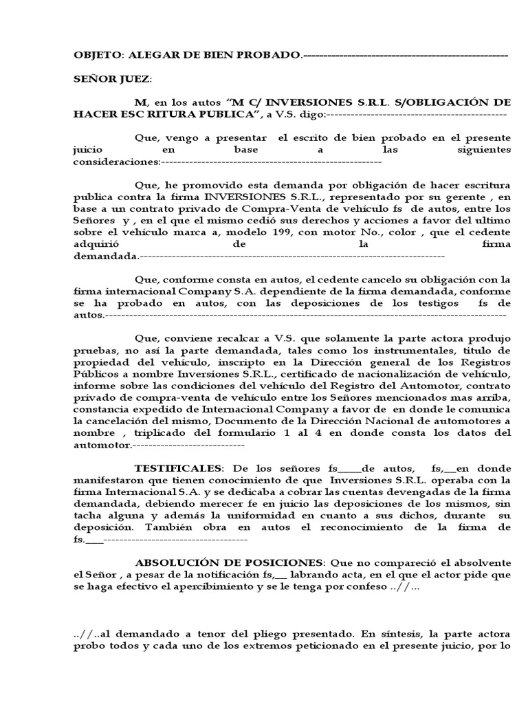 Alegato | PDF | Derecho