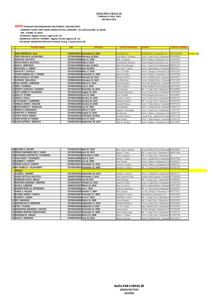 7 Nerissa BSP Reg | PDF
