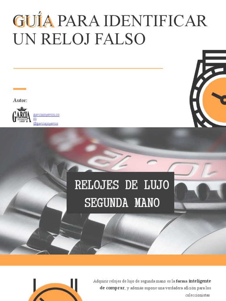 Cómo identificar un reloj original | PDF
