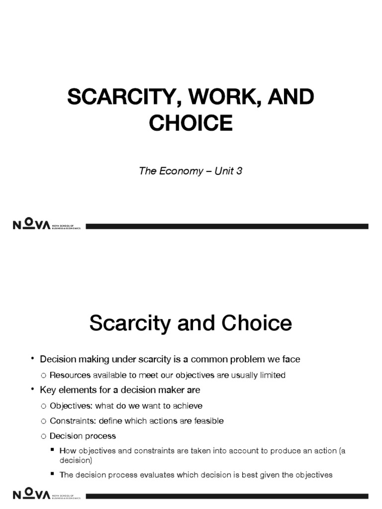 2_Scarcity Work and Choice_Updated_20Feb | PDF | Utility | Consumption ...