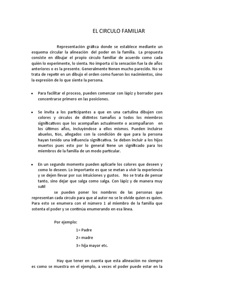 El Circulo Familiar | PDF