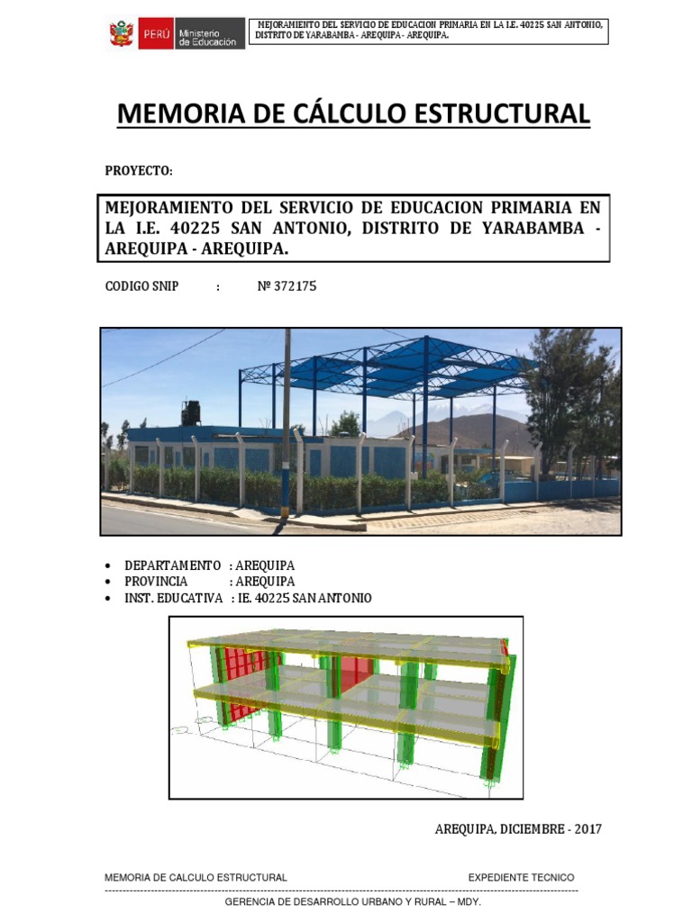 Memoria de Calculo Estructural-OK | PDF