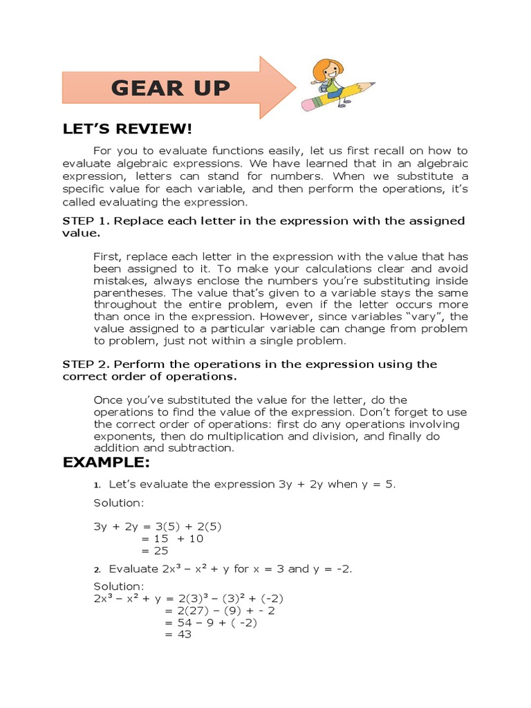 Evaluating Functions | PDF | Mathematics