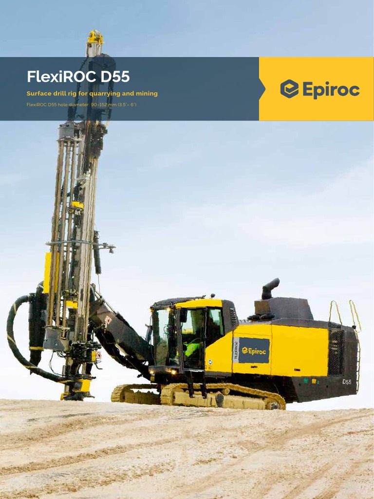 Flexiroc D55: Surface Drill Rig For Quarrying and Mining | PDF | Pump | Decibel